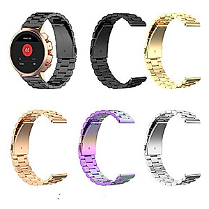 FitTurn 22MM Bands Compatible with Cubitt CT4/CT2 Pro Smartwatch, Replacement Metal Bracelet Premium Solid Stainless Steel Watch Band Strap Wristbands for Cubitt CT4/CT2 Pro (RoseGold)