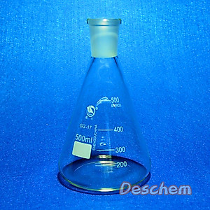 Deschem 500ml,24/40,Suction Filtration Device,47mm Buchner Funnel & Glass Flask