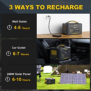 VTOMAN Jump 1500X Portable Power Station 1500W (3000W Peak), 828Wh LiFePO4 (LFP) Battery Powered Generator with Expandable Capacity, 3x Pure Sine Wave 1500W AC Outlets, 2xPD 100W, 3x Regulated 12V DC