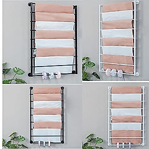 Wall Mounted Metal Scarves Display Silk Scarf Rack Organizer Clothes Racks Garment Shawl Fabric Hanging Ties Holder ,Clothing Store Retail Racks commercial Hanger Shelves Show Rack ( Color : Gold , Si