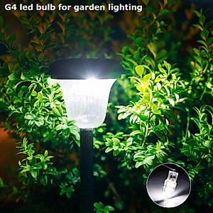 G4 LED Bulb 12V, HengBo Daylight White 6000K G4 JC Bi Pin Base 20 Watt Halogen Bulb Replacement Light Bulb for Under Cabinet, Range Hood, Stove Light (Pack of 10)