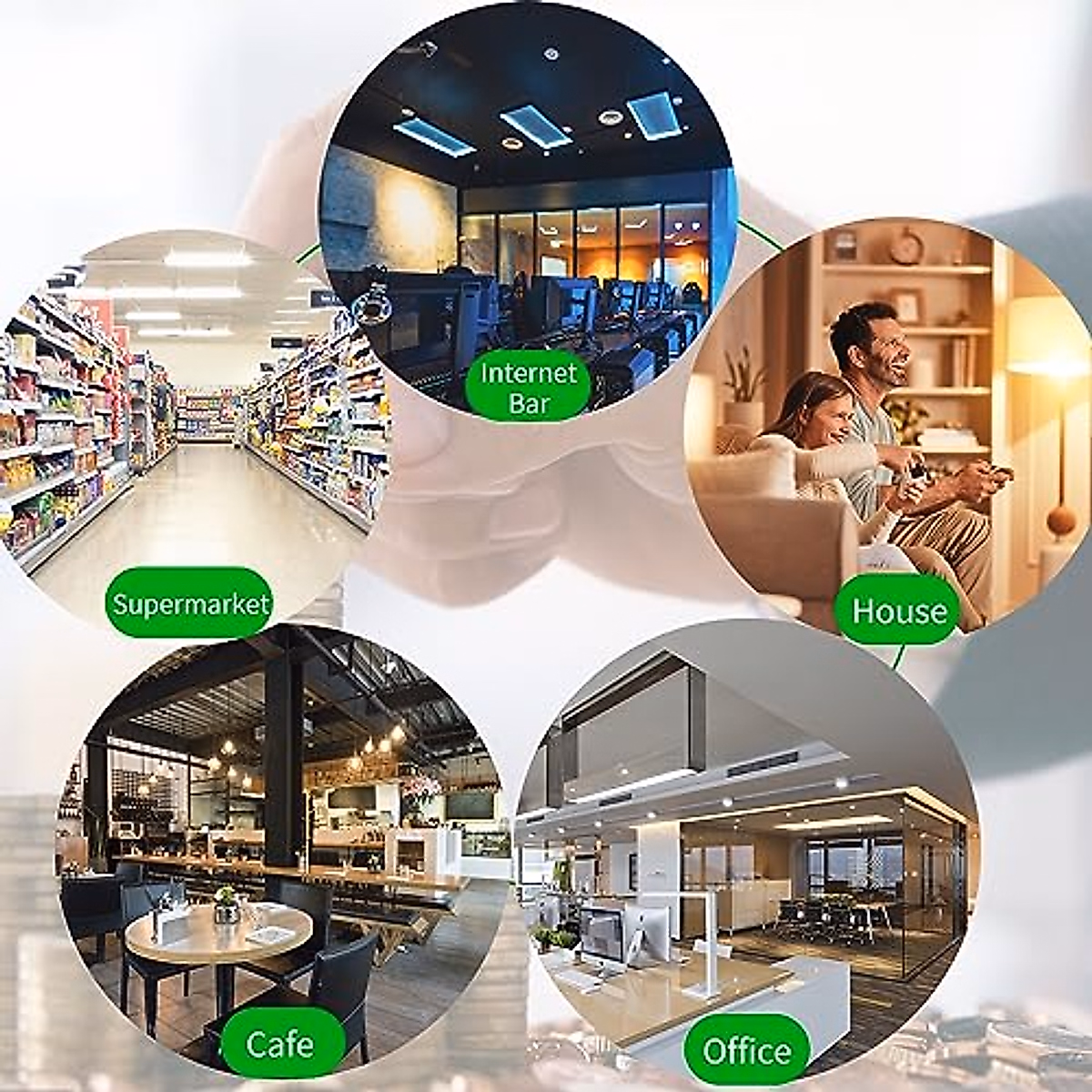 Esaver Watt, Upgrade Pro Power Saver Energy Saving Device, Electricity Saving Box, Balance Current Power Saver Wattsave Power Saver for Household Office Market - US Plug 90V-250V 30KW (6 Pack)