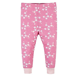 Canticos Unisex-Baby Girls' 2-Piece Snug Fit Cotton Pajamas, Pink, 18 Months