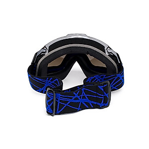 Cloud 9 - Snow Goggles Wildcat Adult Anti-Fog Wide Angle Framless UV400 Snowboarding Ski in Navy