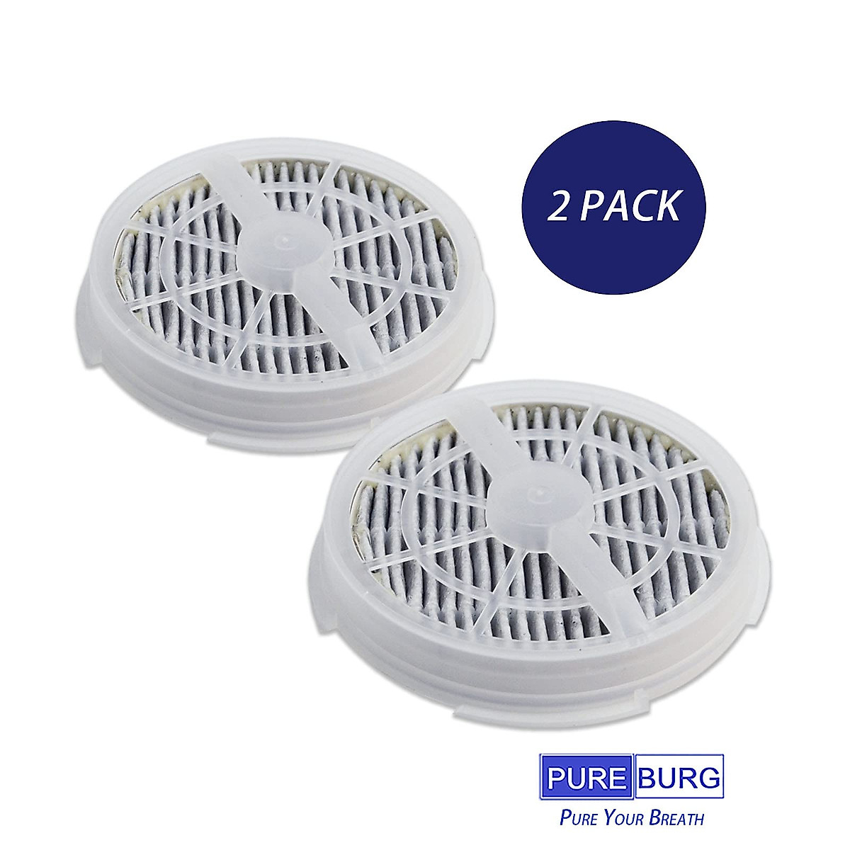 PUREBURG Replacement HEPA Filters Compatible with FridaBaby 3-IN-1 Air Purifier, Activated carbon 2-in-1 Air Clean Dust VOCs Odor PM2.5 Smoke,2-Pack
