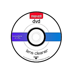 Maxell 190059 DVD Only Lens Cleaner, with Equipment Set Up and Enhancement Features, Packaging May Vary