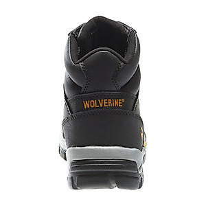 Wolverine Mens Tarmac Waterproof Reflective Composite-Toe 6" Work Boot, Black, 10 XW US