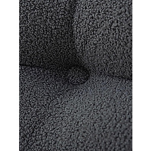 LQdpdd Bed Rest Reading Wedge Headboard Backrest Tufted Pillow Upholstered Wall Mounted Headboard Dorm Daybed Pillow Upholstered Headboard Pillows,Black,King/200/76x7.8x20