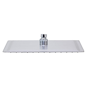 ALFI brand RAIN12S 12-Inch Solid Square Ultra Thin Rain Shower Head, Brushed Stainless Steel