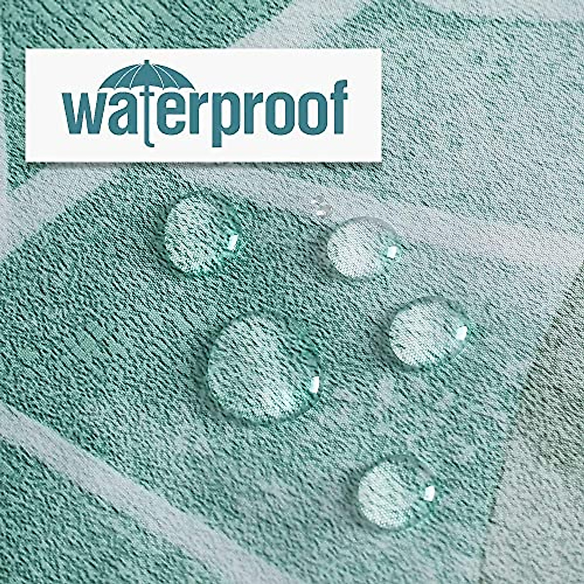 KGORGE Shower Curtains for Bathroom - Tropical Leaves Plant on White Background Odorless Curtain for Bathroom Showers and Bathtubs, 72 x 72 inches Long, Hooks Included