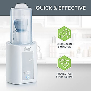 Chicco Digital Bottle Warmer & Sterilizer for Baby Bottles, Baby Food Jars, and Milk Bags