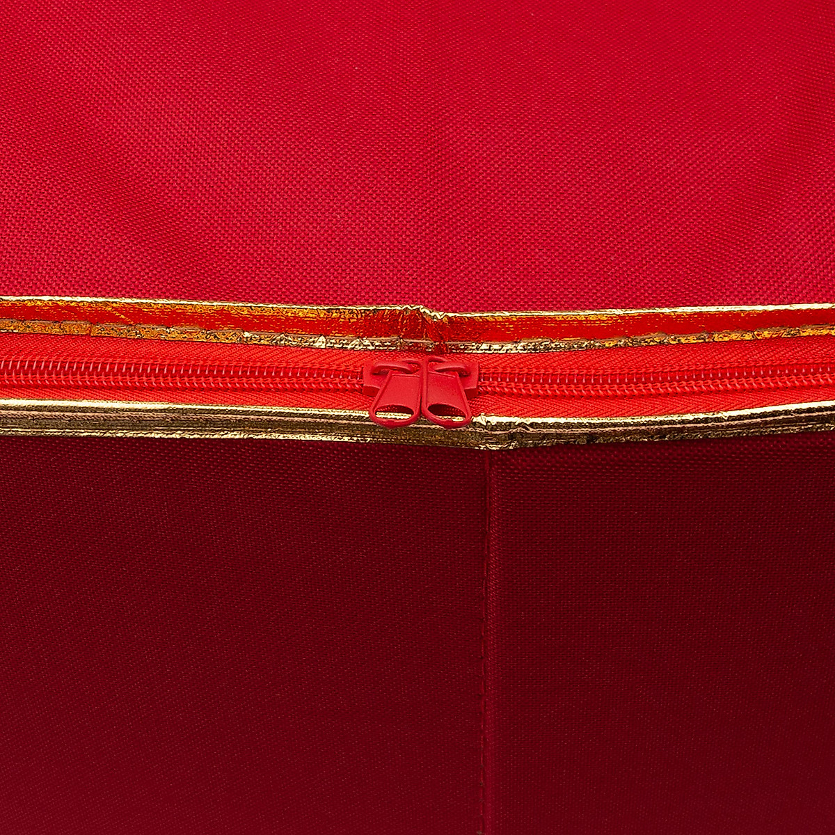 Simplify Gift Bag Organizer | Dimensions: 10.5"x 16"x 16" | Stores Gift Bags | Ribbon | Tissue Paper | Gift Cards | Large Reinforced Handles | Red | Holiday Storage | Collapsible