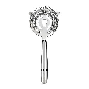 Houdini Strainer Cocktail Accessory, 8 Inches, Stainless Steel