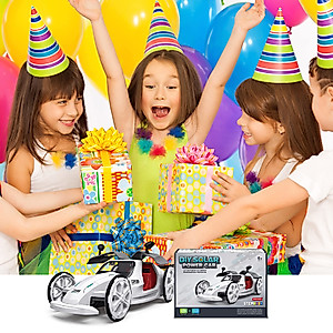 MDGZY STEM DIY Car Toys, Educational Solar Power Car Science Assembly Vehicle Kit for Kids, Building Toy for Preschool Kids Aged 6-10, Gift for Teens, Boys & Girls