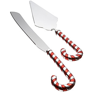 Godinger Candy Cane Cake Set