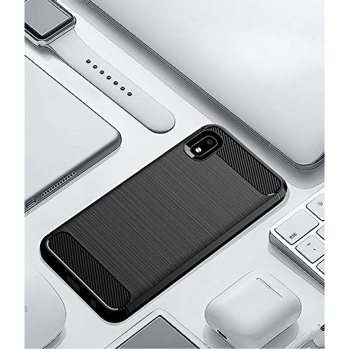 Galaxy A10E Case, Samsung A10E Case, Asmart Shock Absorption Galaxy A10E Phone Case Slim TPU Bumper Cover Soft Flexible Galaxy A10E Skin Lightweight Protective Case for Samsung Galaxy A10E, Black