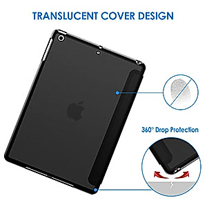 JETech Case for iPad Air 1st Edition (NOT for iPad Air 2/3/4/5), 9.7 Inch, Smart Cover with Auto Wake/Sleep (Black)