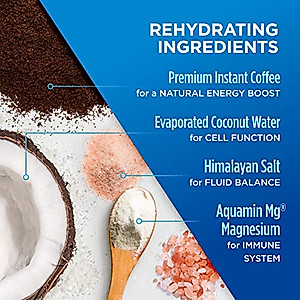 VitaCup Hydration Coffee Packets, The First Coffee That Hydrates You w/ Electrolytes, Coconut Water, Pink Himalayan Salt, Magnesium, Medium Roast, Instant Coffee in Single Serve Sticks, 18 Ct