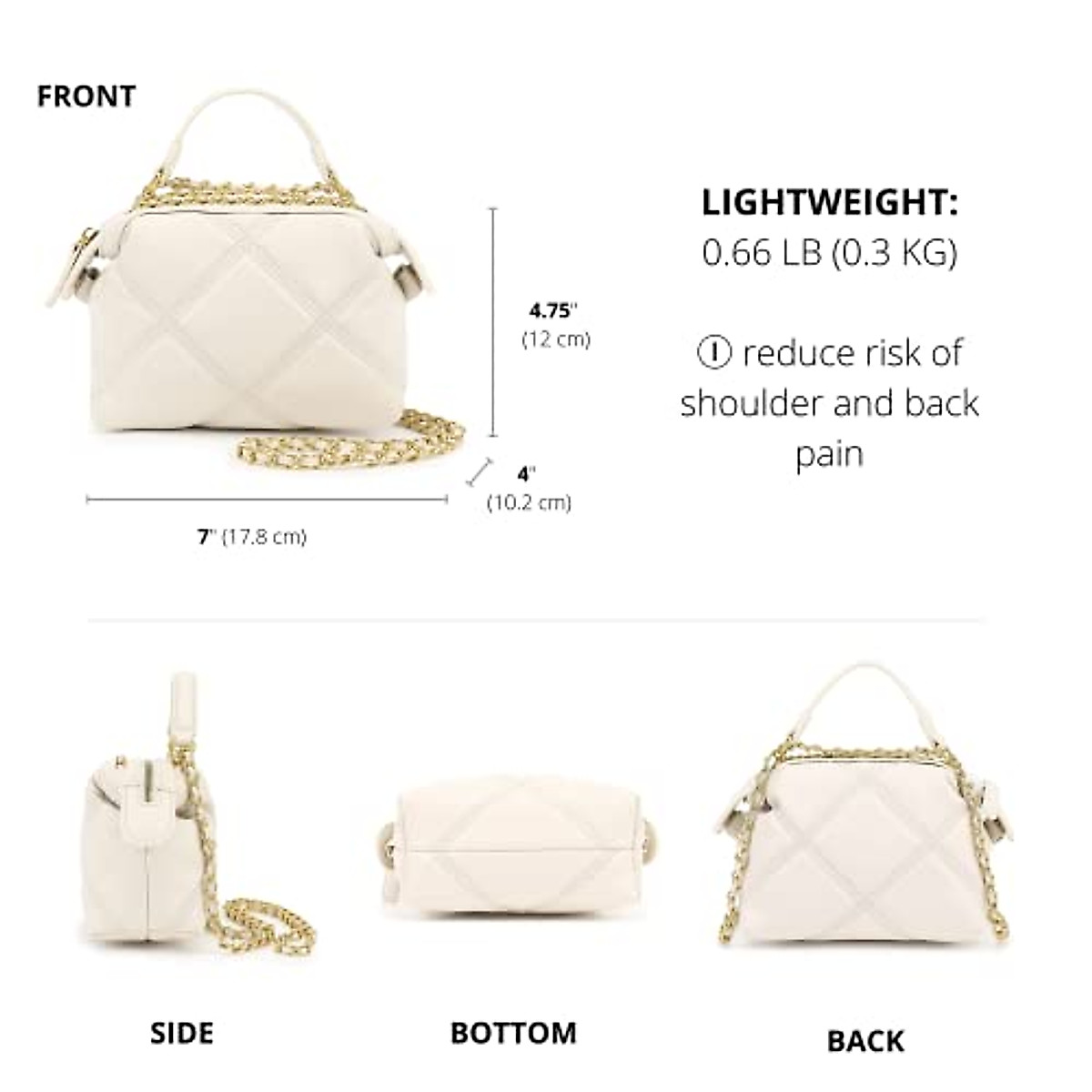 Scarleton Handbags for Women, Crossbody Bags for Women, Top Handle Satchel Shoulder Bag, Hobo Designer Tote Bag, H209802 - White