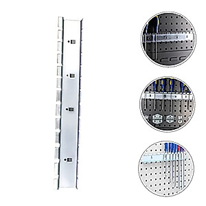 SOESFOUFU 1pc Screwdriver Holder Storage Rack Screwdriver Shelf Hook Hanger Garage Broom Holder Screw Organizer Hand Tool Holder Hook Tool Bolts Bolt Driver Holder Silver Steel Galvanized