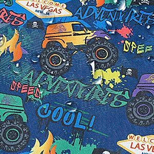 Snug Kids Backpack for School, Sports and Travel Perfect for Ages 4+ (Monster Trucks)