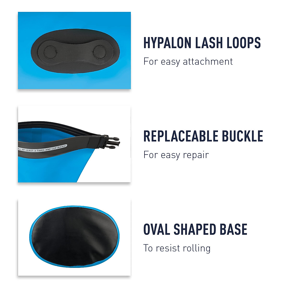 Sea to Summit Hydraulic Dry Bag, Heavy-Duty Dry Storage, 35 Liter, Blue