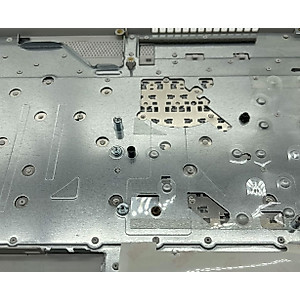 Replacement Upper Case Palmrest for HP 17-by 17-CA 17T-by 17Z-CA 17t-by400 17-by0026cy 17z-ca300 Series Laptop Non-Backlight Keyboard Assembly with ODD Top Cover L92785-001 Natural Silver