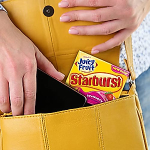 Juicy Fruit Gum (10 Pack) JUICY FRUIT & STARBURST Strawberry Chewing Gum Bulk Pack, 15 Stick