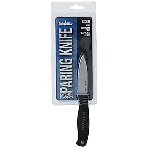 Cold Steel Paring Knife | Compact Lightweight Durable Cryo-Quenched German 4116 Stainless Steel Fixed Blade Knife with Ergonomic Kray-Ex Handle | Kitchen Classics Series