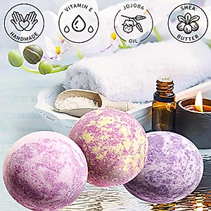 Bath Bombs Gift Set, 30pc Lavender Bath Bombs for Women, Mom, Men Natural Spa Bubble Bath Bomb, Shower & Bath Accessories for Women, Bath Gift for Birthday, Pampering Relaxing Aromatherapy
