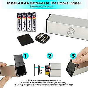 NIA Portable Smoke Infuser Hand-held Cold Smoking Gun Small Kitchen Smoker for Food including Any Meat, Cheese & Cocktails