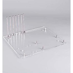 ATX PC Open Frame ATX Test Bench Motherboard Overclock Computer Case DIY Mod Base Chassis for ATX Mothboard, 4mm Transparent Acrylic Frame PC Test Bench for Testing, Overclocking or Gaming