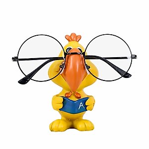 Sempoda Cute Animal Glasses Holder, Resin Funny Decorative Eyeglass Holder, Creative Koala and Cute Big Mouth Glasses Holder Stand for Home Office Desktop Decoration