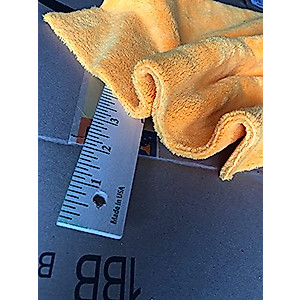 Very Plush Edgeless Microfiber Towel, Microfiber Auto Drying Wash Detailing Towels, Soft and Absorbant Detailing Buffing Polishing Car Towel, 500 GSM 6 Pack 16 x 16inches (Gray)