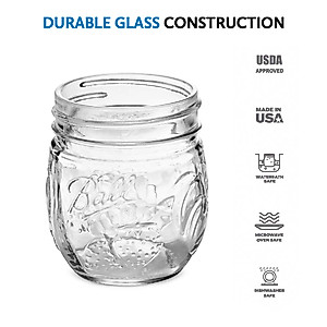 SEWANTA Wide Mouth Mason Jars 16 oz [11 Pack] With mason jar lids and Bands, mason jars 16 oz - For Canning, Fermenting, Pickling - Jar Décor - Microwave/Freeze/Dishwasher Safe.