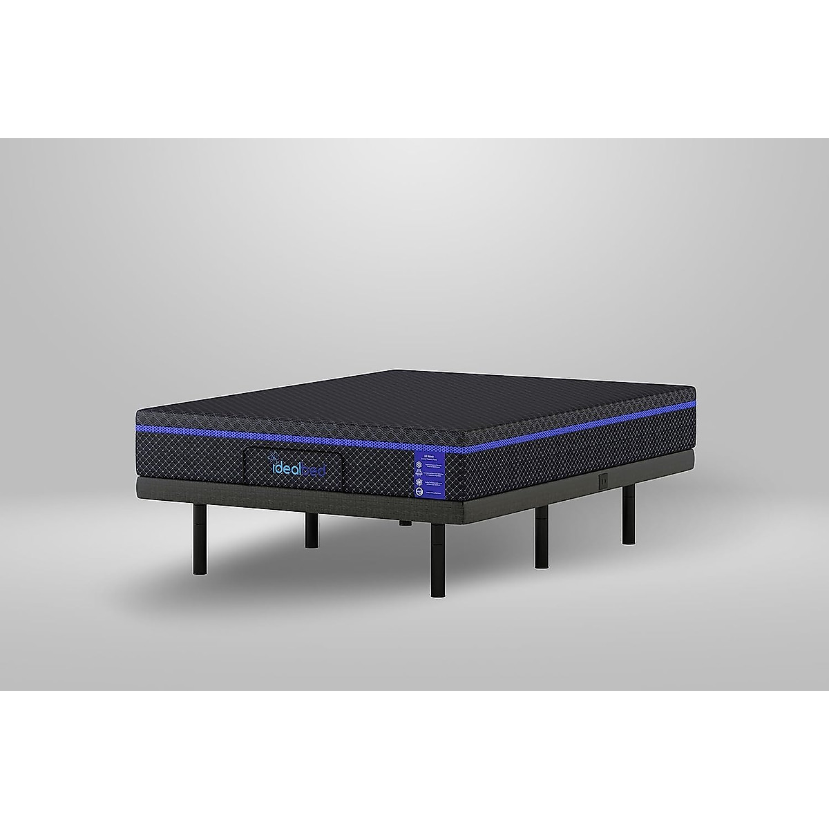 iDealBed G4 Nova Luxury Memory Foam Mattress + 4i Custom Adjustable Bed, Pressure Relief Support, Cooling Temp Regulation, Advanced Silent Operation, Massage (Nova Firm, Split Queen)