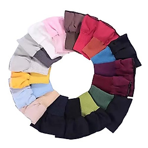 1 Pair Tubular Knit Stretchy Rib Cuffing Material Replacement for Padded Jacket Coat Sleeve Cuffs Sewing DIY