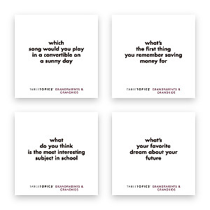 TableTopics Grandparents & Grandkids - 135 Fun Conversation Cards to Connect with Your Family, Create New Lasting Memories, Explore New Topics