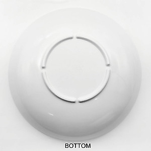 KX-WARE 12-inch Melamine Serving Bowls - Larger Salad Bowls Mixing Bowls, Set of 2 White | Break-resistant 100% Melamine Bowls | Dishwasher Safe, BPA Free