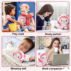 Maikerry My Melo Plush Doll 8", Kawaii Melo Cinnamon Anime Plush Figure Toy, Cute Stuffed Animal Pillow, Perfect Cartoon Theme Party Favor for Girls Children Fans Birthday Decoration (Pink)