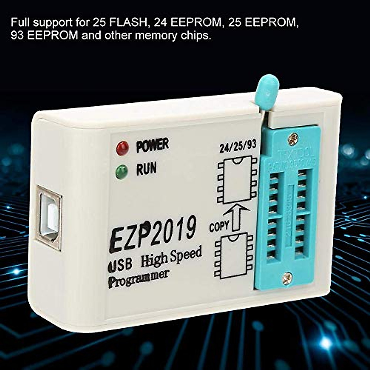 EZP2019 USB Programmer, High Speed USB EEPROM Flash Programmer for 24 25 93 bios with Off-line Copy Function, Programmer USB Interface (#2)