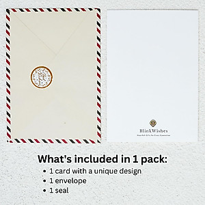 BlinkWishes Christmas Card for Doctor, Doctor Merry Christmas Greeting Card with Envelope and Seal, Thank You Christmas Gift for Doctor and Healthcare Worker, Xmas Gift Ideas