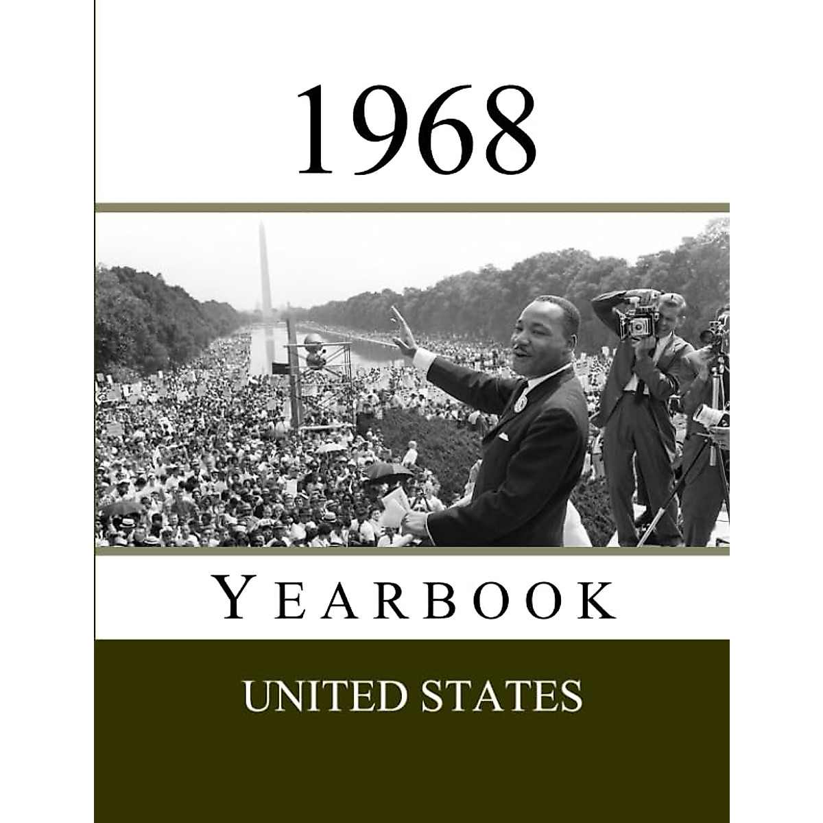 1968 US Yearbook: Original book full of facts and figures from 1968 - Unique birthday gift / present idea.