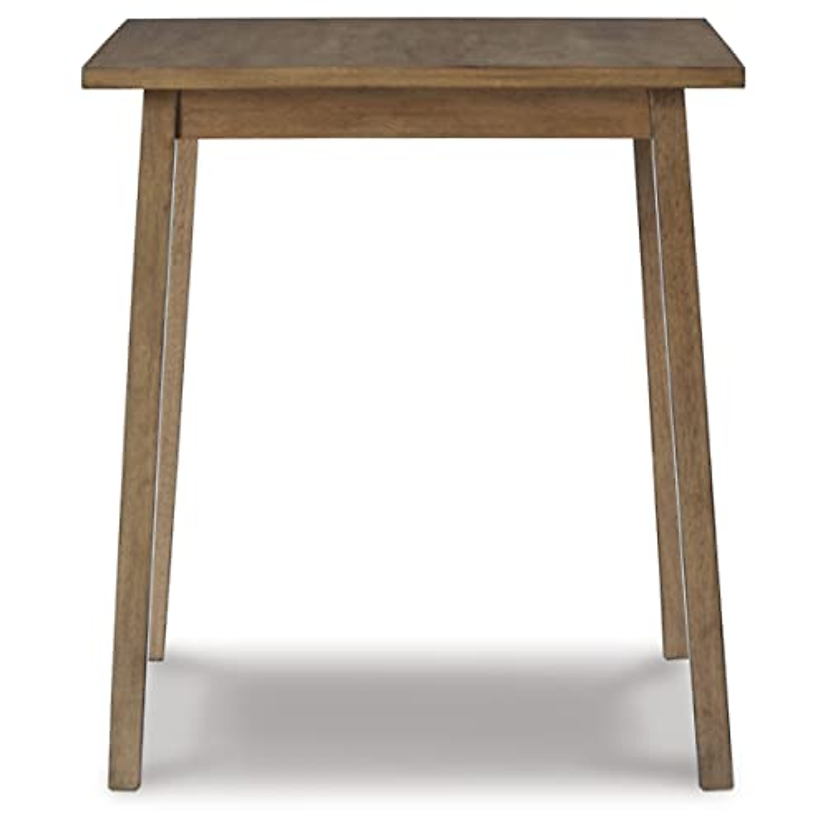 Signature Design by Ashley Shully Square DRM Counter Table, 32"W x 32"D x 36"H, Light Brown