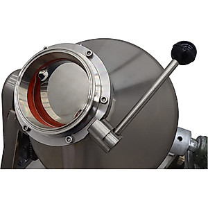 HayWHNKN 60L Dry Powder Mixer Blender Drum Particle Blender Mixing Machine 360°Rotation Metal Metallurgy Powder Blender for Feed Particle Granual 110V 2.2kw