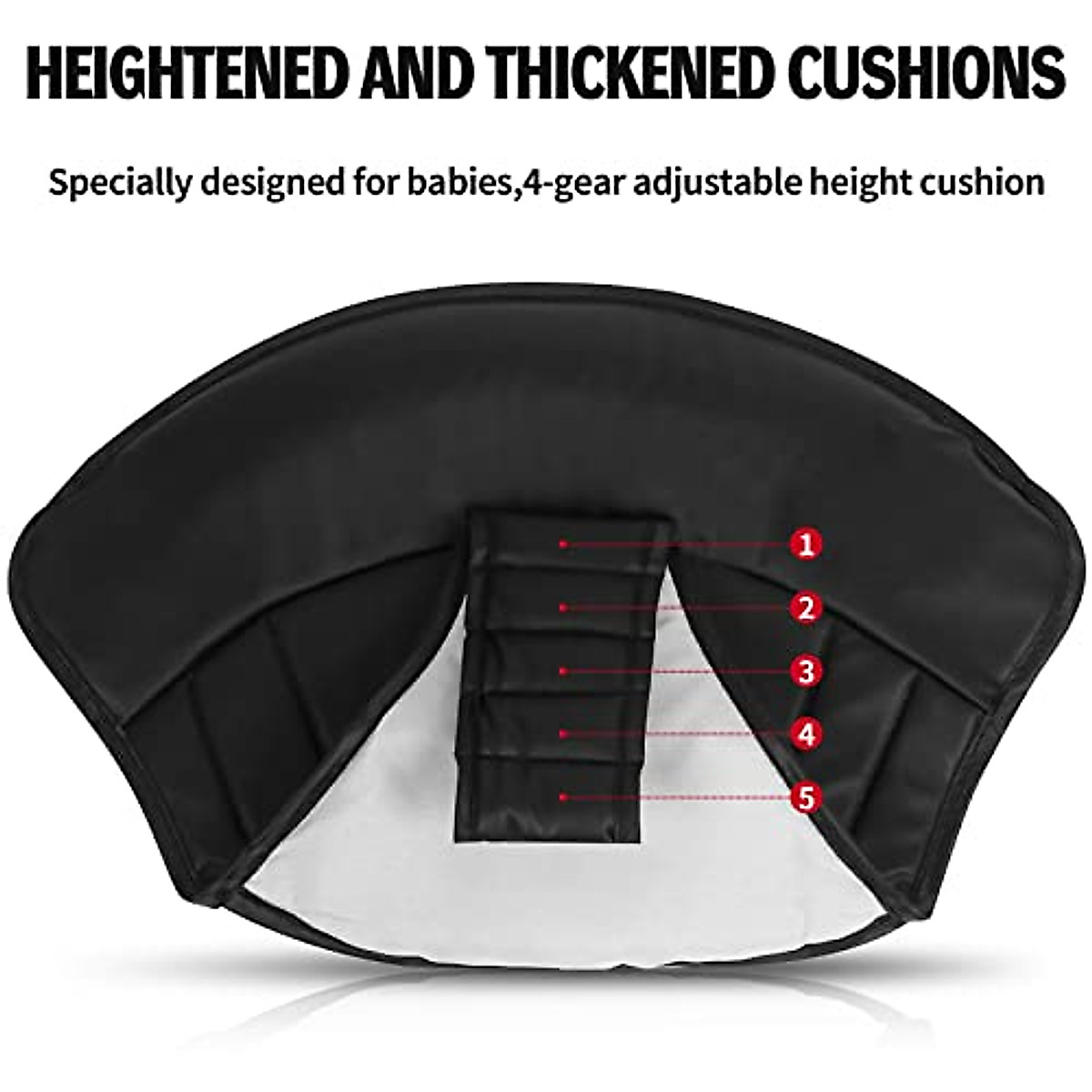 Baby Walker Foldable, 9 Heights Adjustable Anti-Rollover Toddler Round Walker with Feeding Tray, Suitable for All Terrains for Babies Boys and Girls 6-18 Months