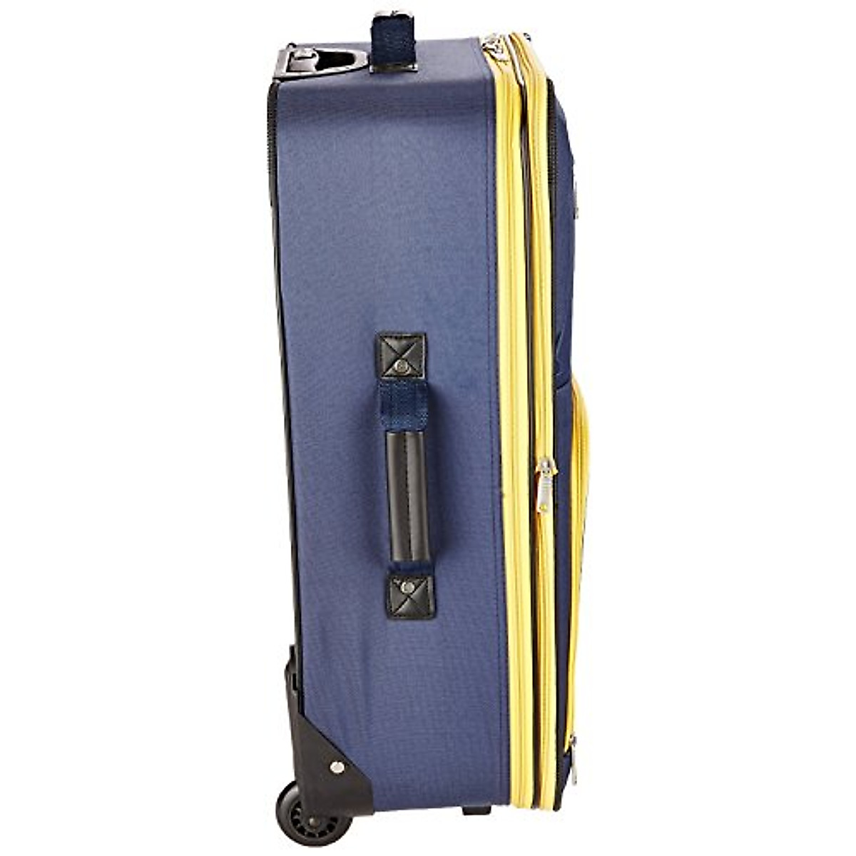 Rockland Journey Softside Upright Luggage Set, Expandable, Navy, 4-Piece (14/19/24/28)