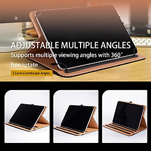 PHARRI 10.1 Tablet case, 10 inch Tablet Case,360 Degree Rotating Universal Tablet Case for 9.7-11 Inch Tablets, Protective Case Cover (Black)