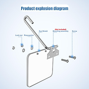 Neeki 4x6" 1pcs Bench Grinder Replacement Eye Shield, Small Grinder or Small Bench Grinder Protective Cover, HD, Lightweight and Durable