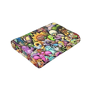 Yfccflloo Cartoon Blanket Throw Flannel Fleece Blanket Lightweight All Seasons for Livingroom/Bedroom/Sofa/Camping50 X40